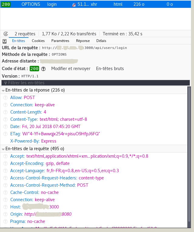 Nodejs Nginx Angular5 Problème De Cors Api Len Tête Cors